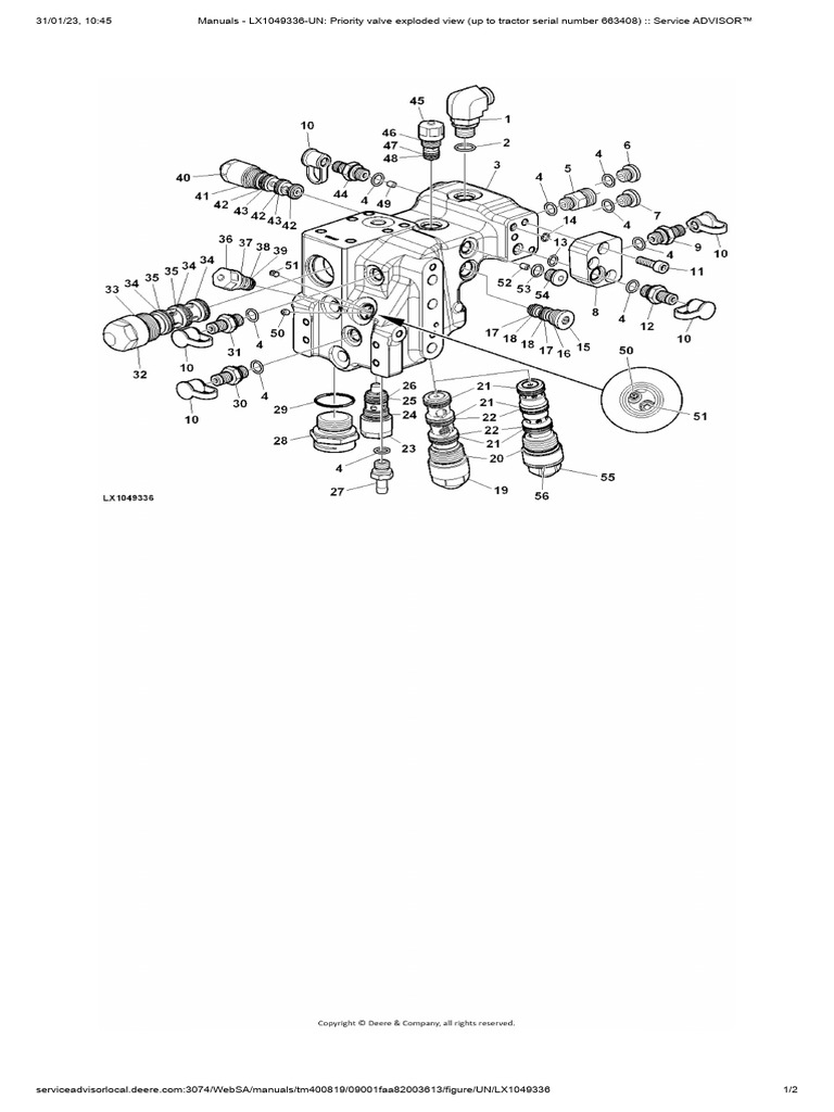 Priority Valve Exploded View Guide | PDF | Valve | Vehicle Technology