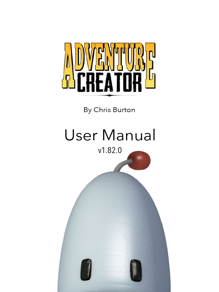 Adventure Creator Manual | PDF | Menu (Computing) | Command Line Interface