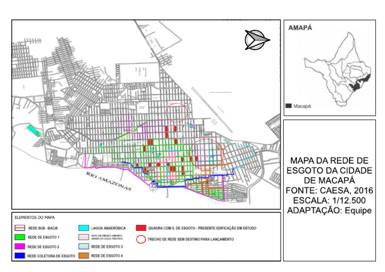 Mapa Geral - Rede Esgoto | PDF