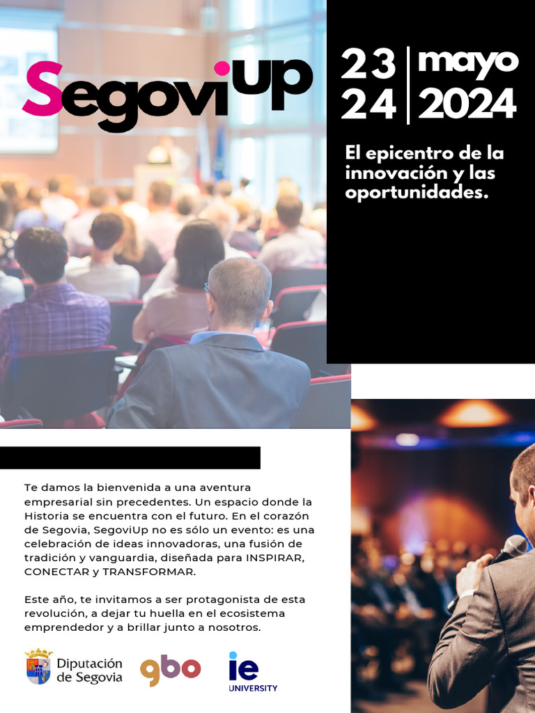 SegoviUp 2024: Innovación y Oportunidad | PDF | Iniciativa empresarial | Negocios económicos