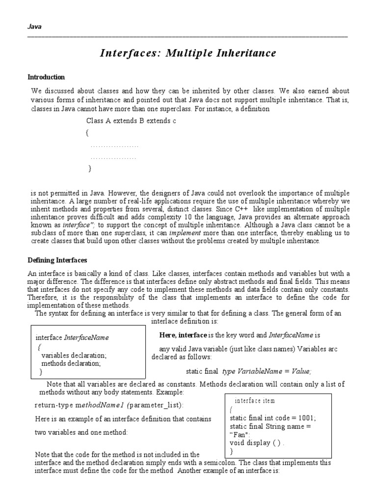 Inheritance | PDF | Inheritance (Object Oriented Programming) | Class ...