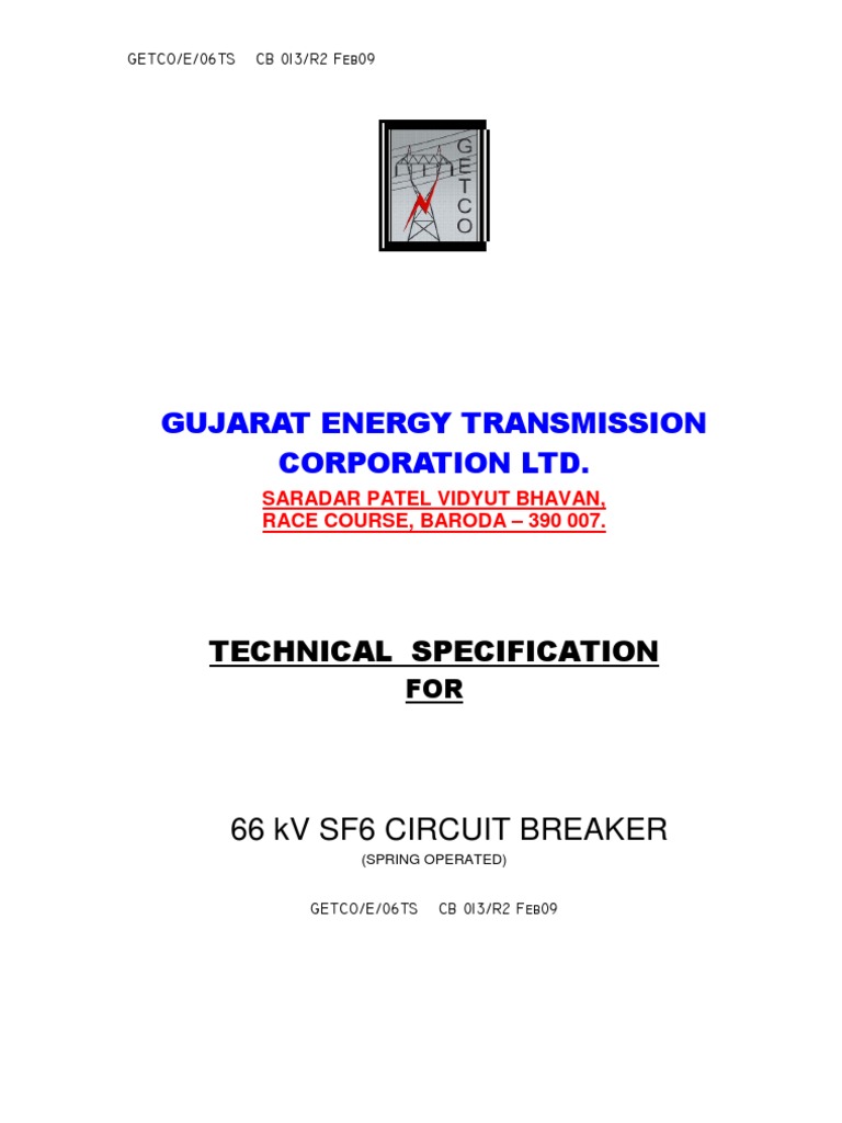 66 KV Circuit Breaker | PDF | Insulator (Electricity) | Switch
