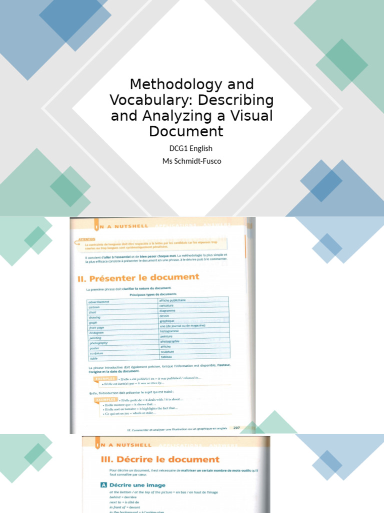 Analyzing Visual Documents: A Guide | PDF