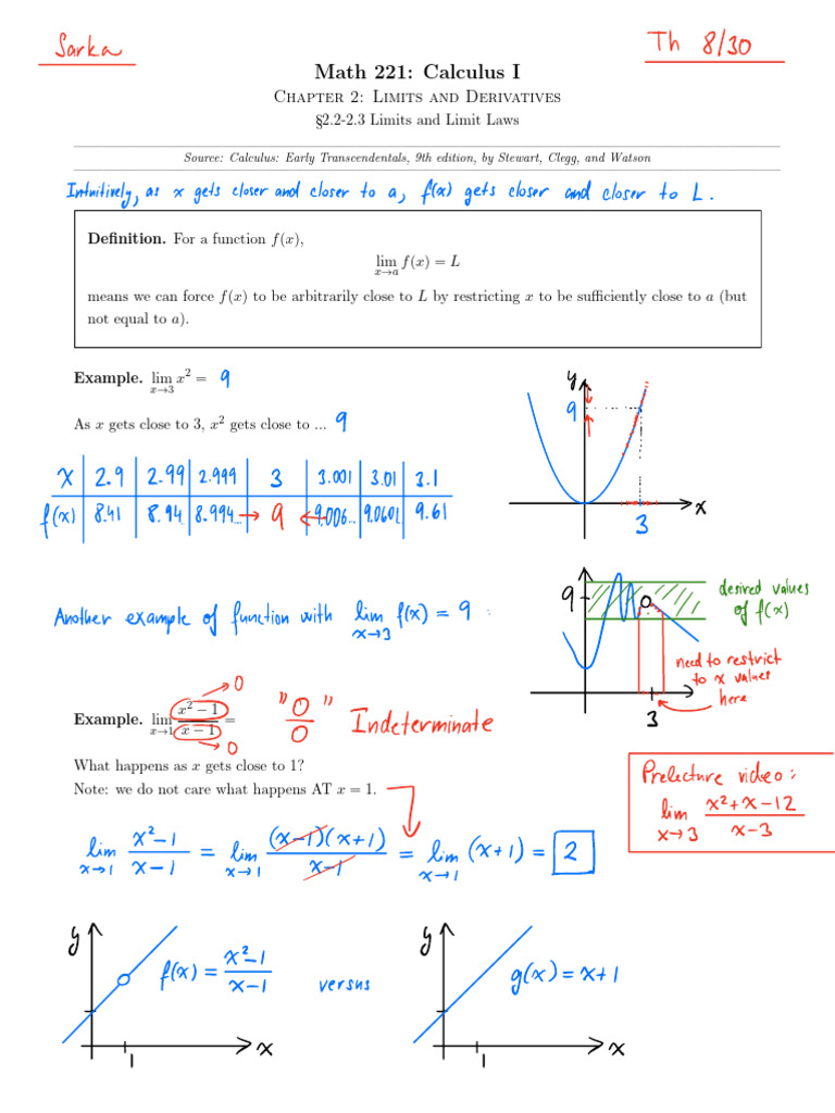 Math 221 F24 Lecture 2 Sec_2.2-2.3 Sarka | PDF | Polynomial | Abstract ...
