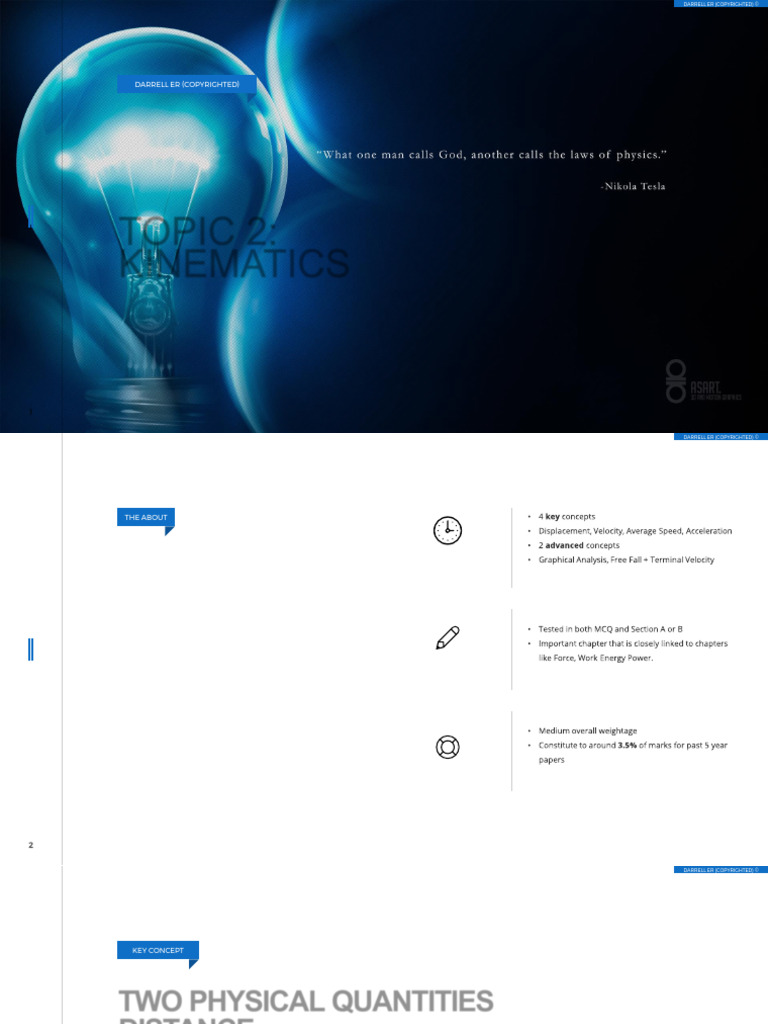 (PHY CS) Chapter 2 - Kinematics | PDF | Acceleration | Velocity