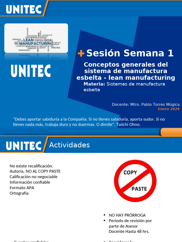 Sistemas de Manufactura Esbelta | PDF | Lean Manufacturing | Marco de software