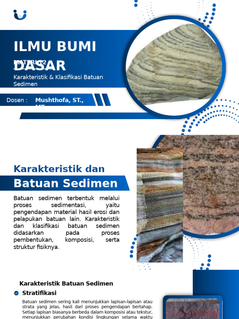 MATERI 12 - Karakteristik & Klasifikasi Batuan Sedimen | PDF