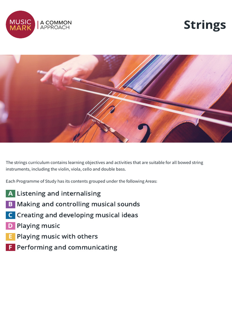 Strings Curriculum Overview and Objectives | PDF | Rhythm | String ...