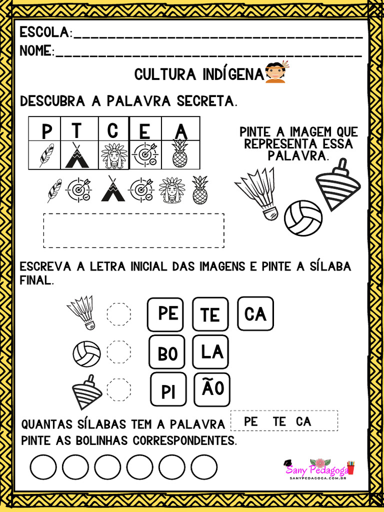 Atividades de Sílaba para Crianças | PDF
