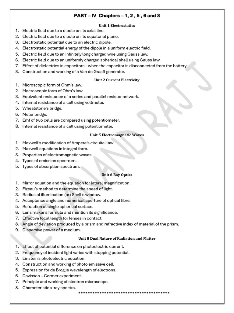 Part - Iv 5 Marks | PDF | Optics | Electromagnetic Radiation