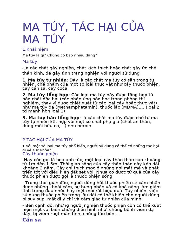 Ma Túy | PDF