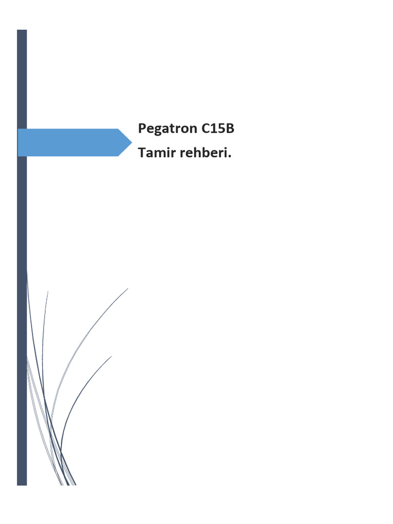 Pegatron C15B Tamir Rehberi | PDF