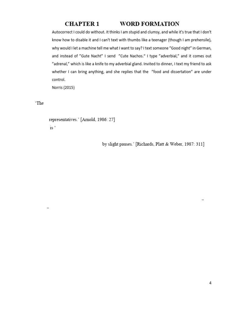Chapter 1 Word formation | PDF | Part Of Speech | Verb