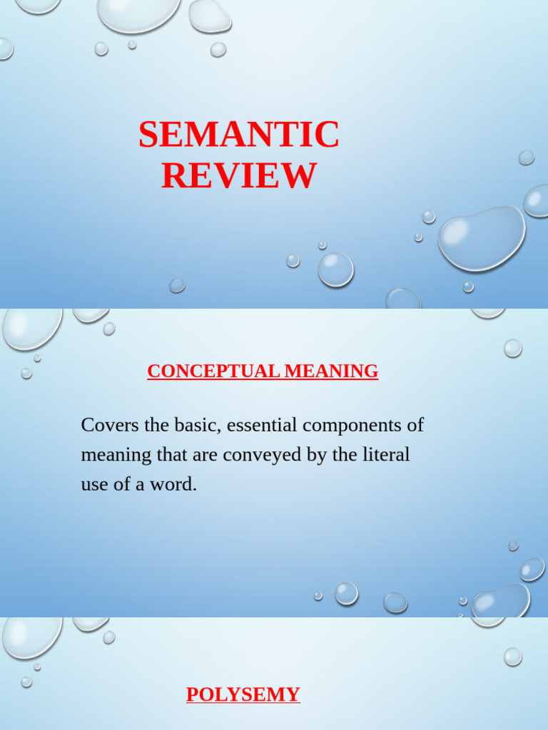 review- semantic theory | PDF