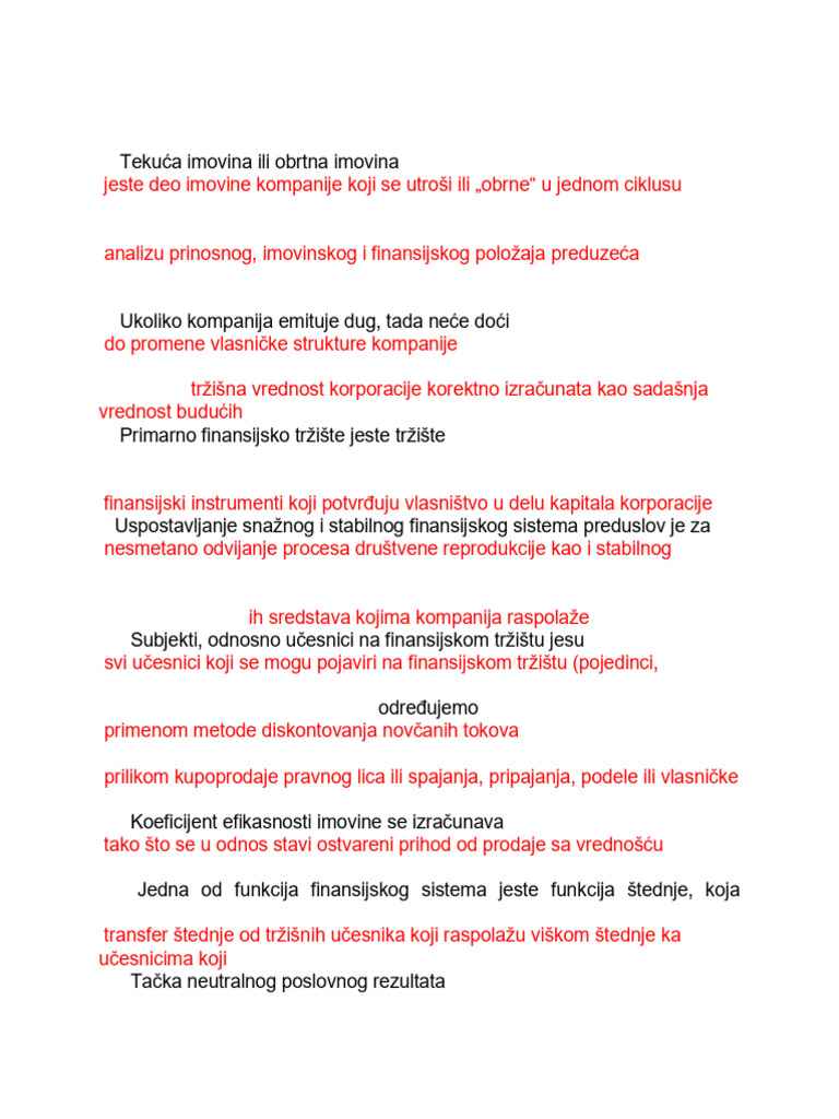 Poslovne Finansije K2 | PDF