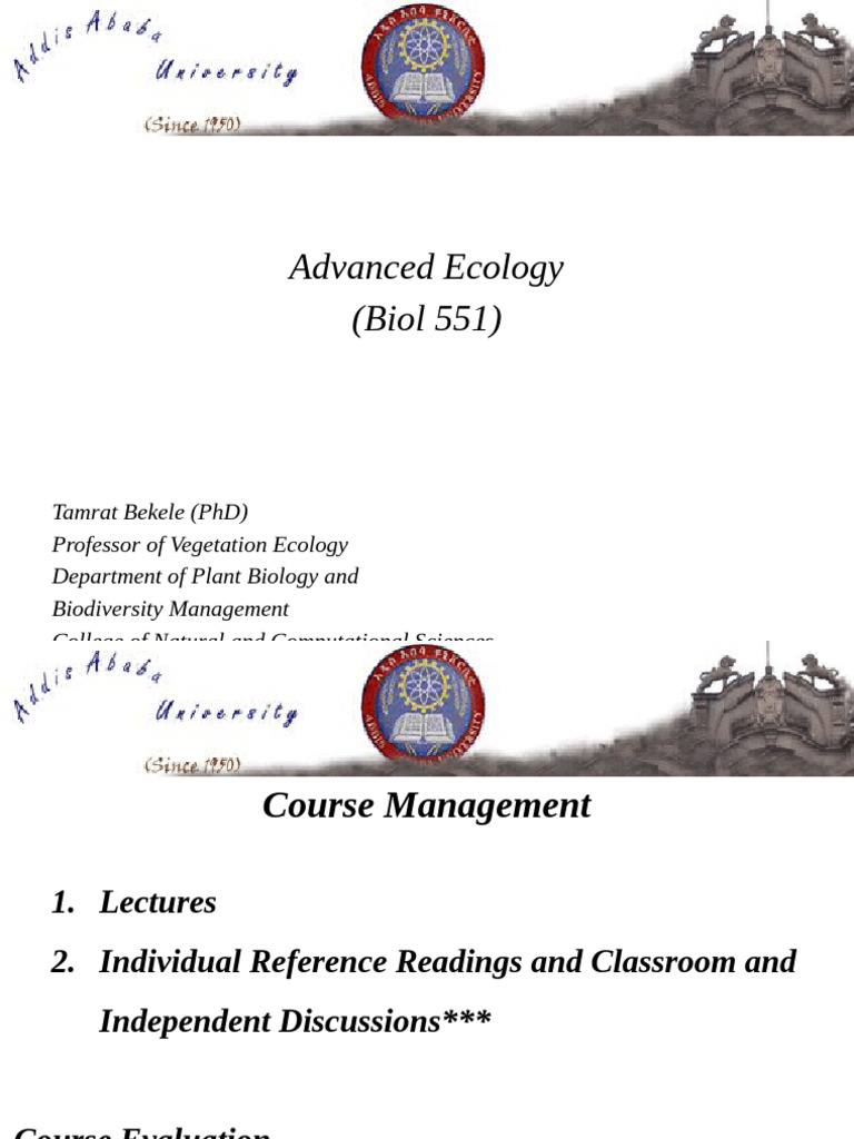 ad eco1 | PDF | Ecology | Vegetation