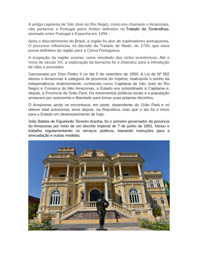 História da Província do Amazonas | PDF
