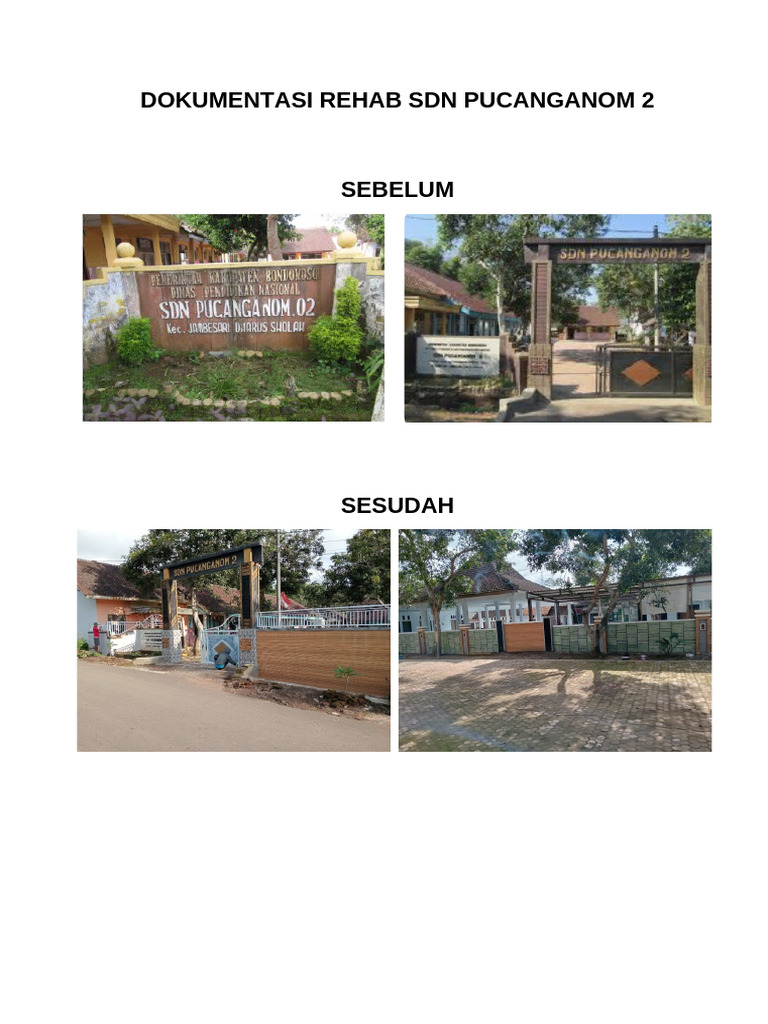 Dokumentasi Rehab Sekolah 2023 | PDF