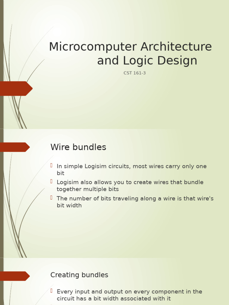 Microcomputer Architecture and Logic Design | PDF