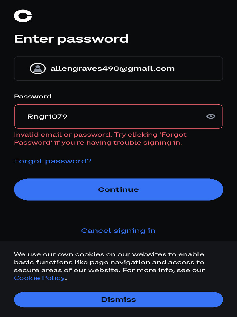 Coinbase - Sign In | PDF