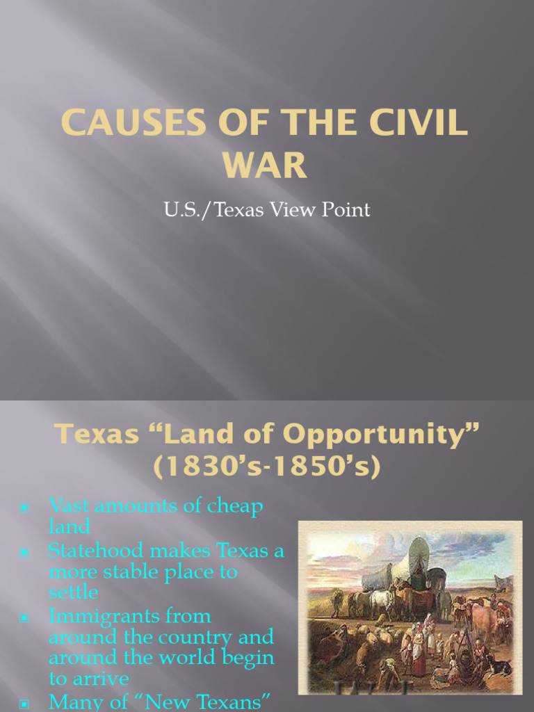Causes of the Civil War | PDF