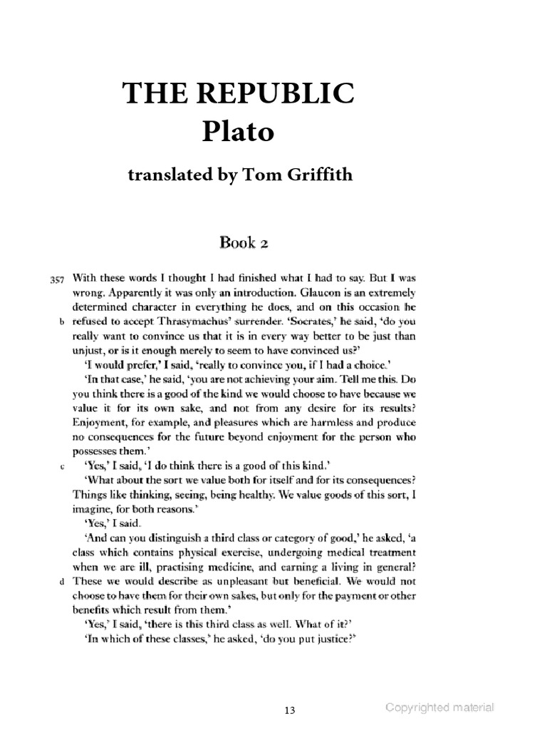 Plato - The Republic, selection | PDF