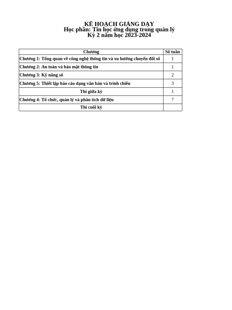 SV THUD Ass Plan Ky 1 Nam 2024 2025 | PDF