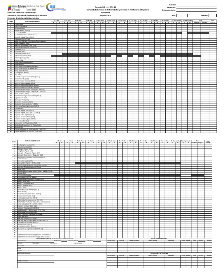 (Anexo 3) Sis 04 Epi-12 | PDF | Epidemiología | Esfera pública