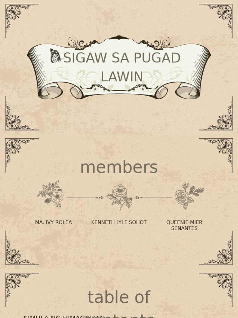 Sigaw Sa Pugadlawin | PDF