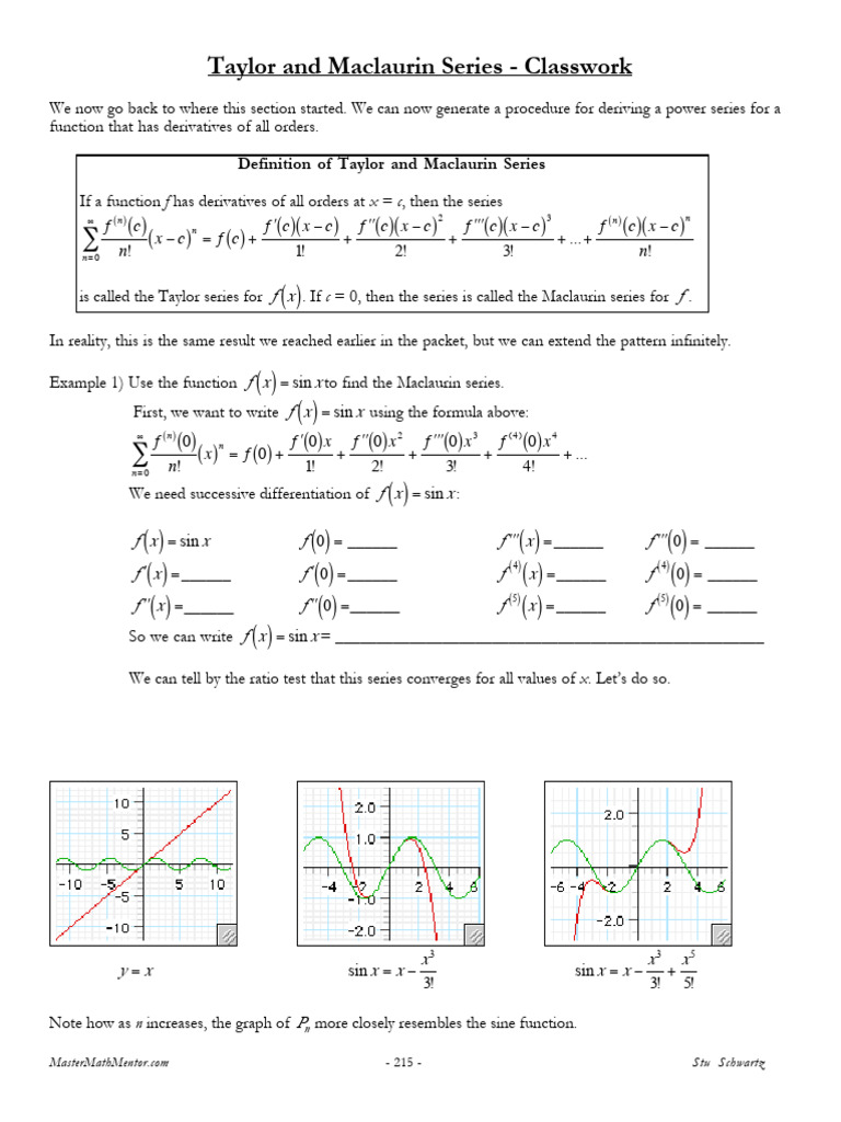 Taylor Series Homework | PDF | Power Series | Mathematical Analysis Taylor Series Homework | PDF | Power Series | Mathematical Analysis