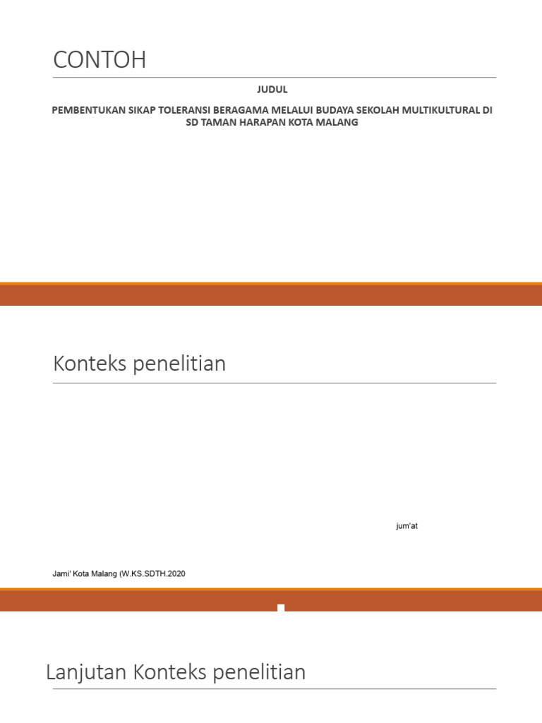 CONTOH Konteks | PDF