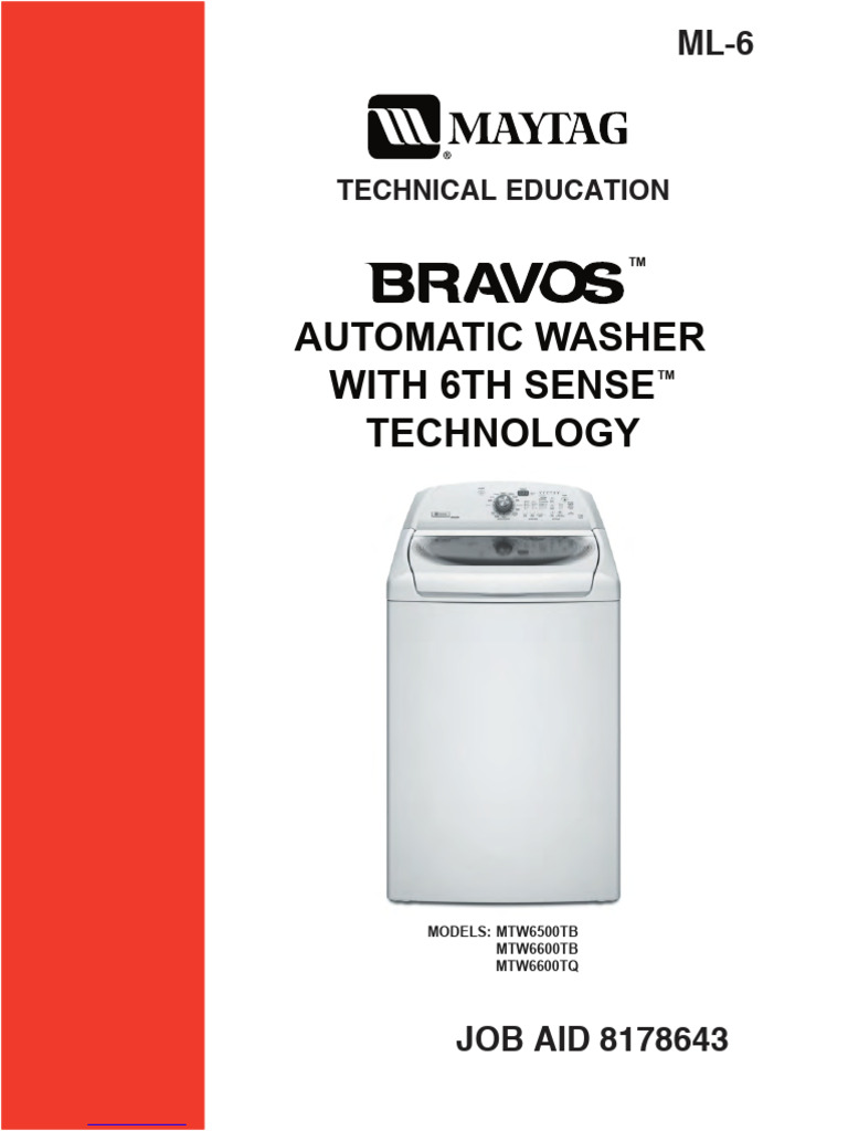 MTW Maytag Washer Top Load | PDF | Washing Machine | Tap (Valve)