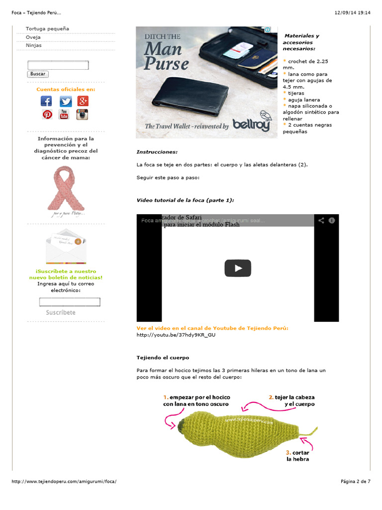 Foca - Tejiendo Peru | PDF | Textiles