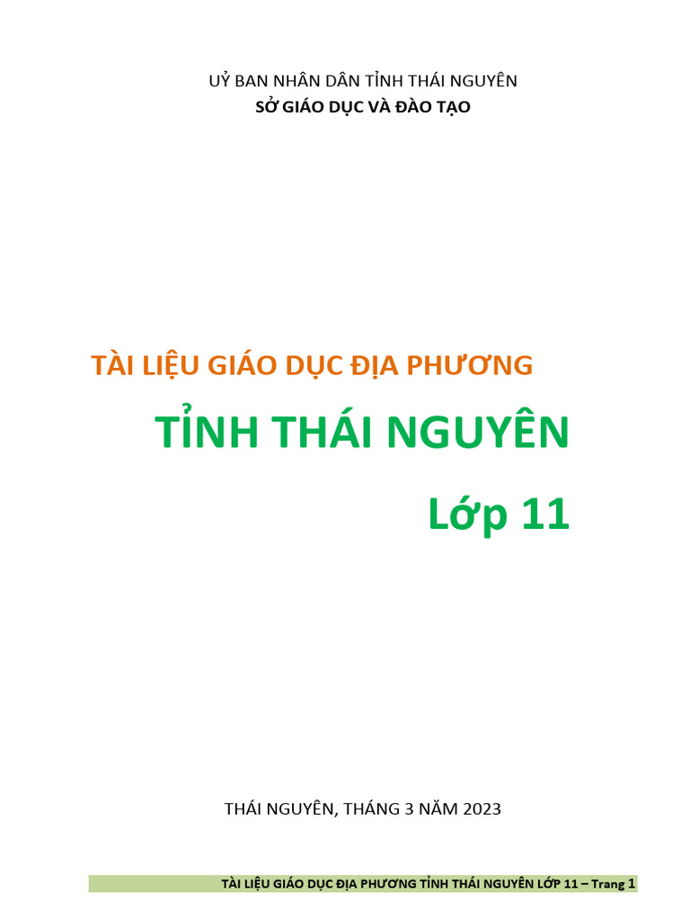 Tai Lieu GDDP 11 | PDF
