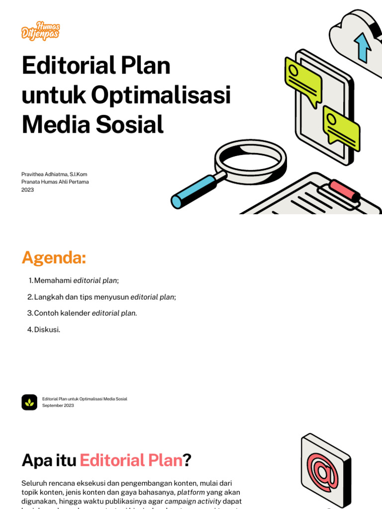 Editorial Plan Untuk Optimalisasi Media Sosial | PDF