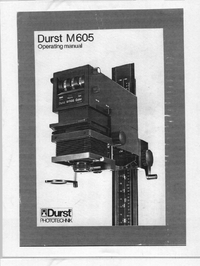 Durst 605 | PDF