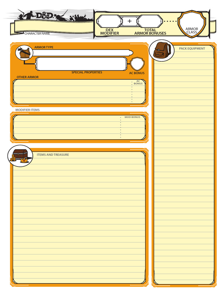 Character Sheet HalfLetter Coloured P2 | PDF