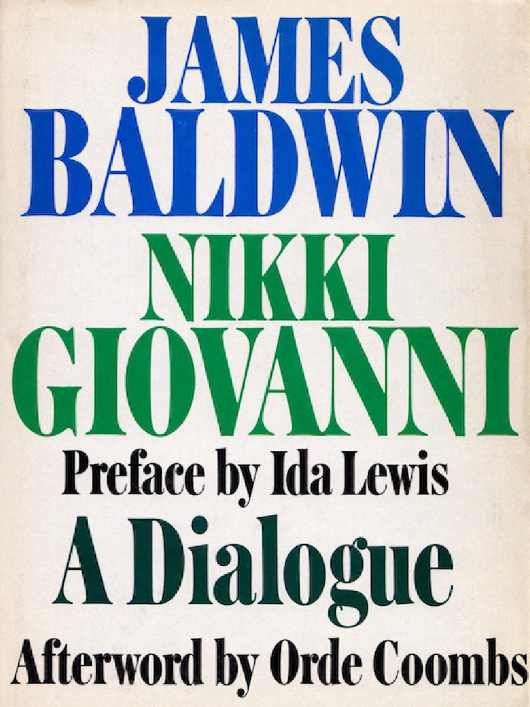 James Baldwin - Nikki Giovanni - A Dialogue-Lippincott (1973) | PDF