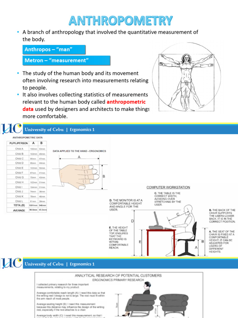 02.-Anthropometry | PDF | Anthropometry | Human Factors And Ergonomics
