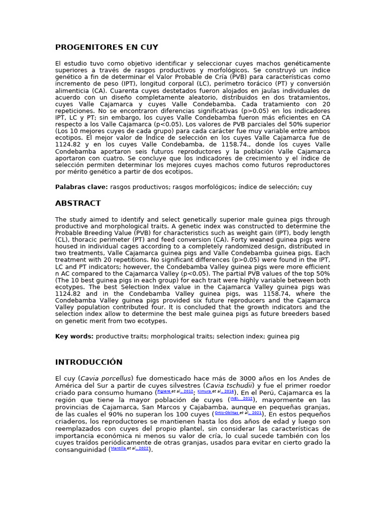 PROGENITORES EN CUY | PDF