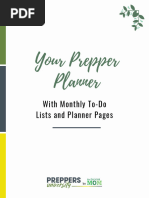 Prepping Matrix (V 1.0) | PDF | Foreign Language Studies | Wellness