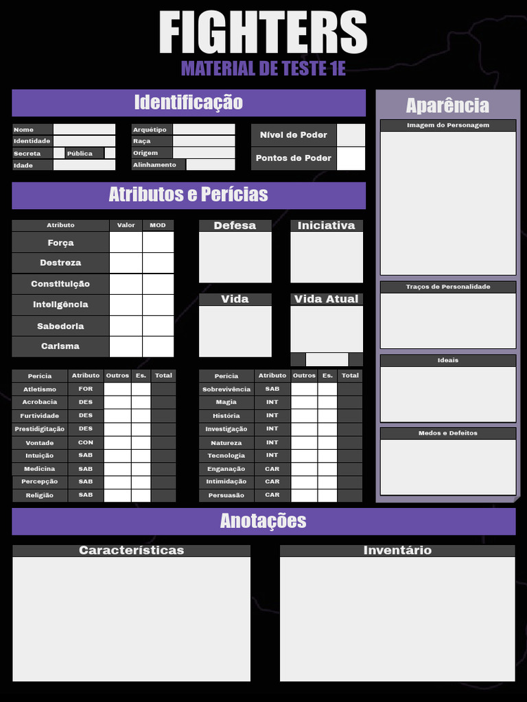 Ficha de FIGHTERS | PDF