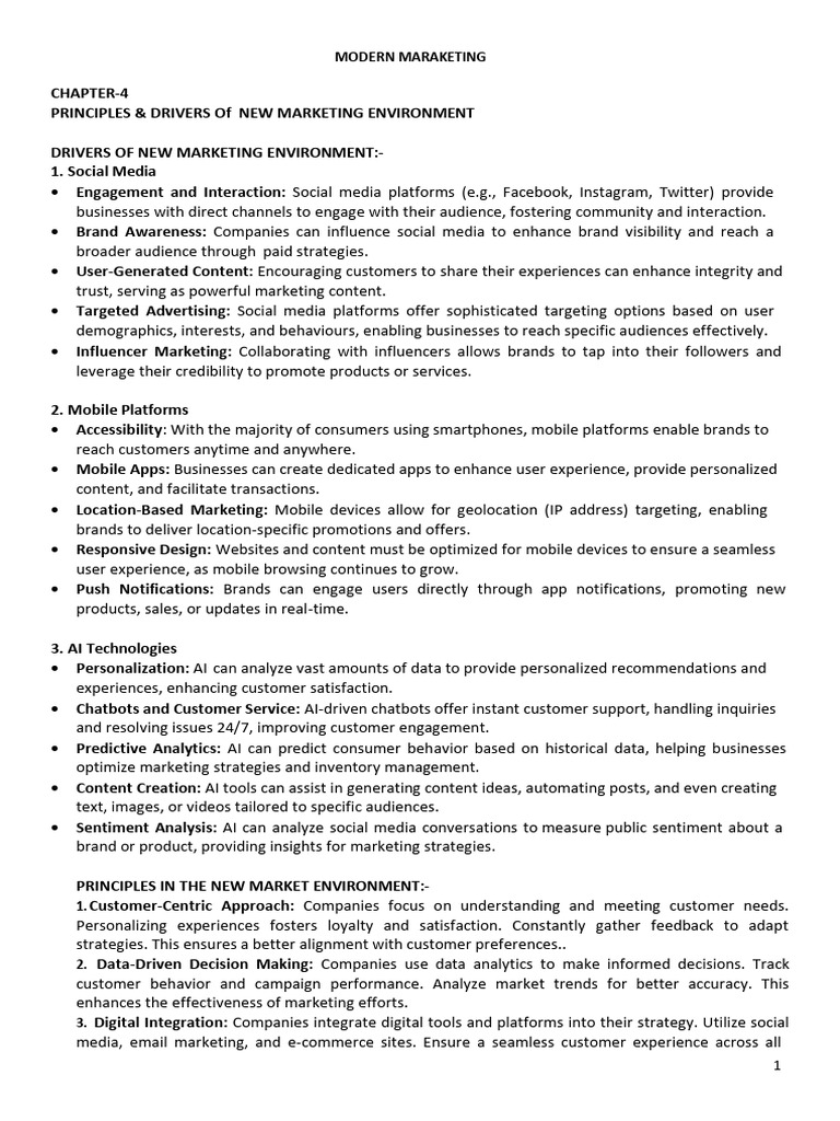 New Marketing Environment Drivers | PDF | Popular Culture & Media ...