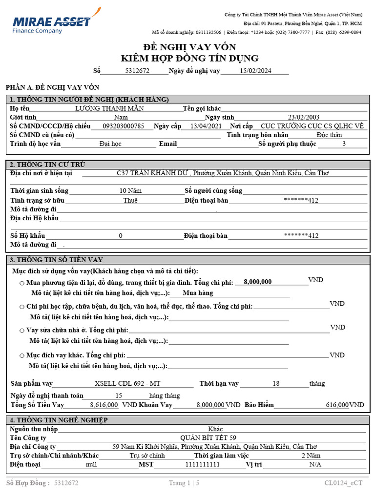 Luong Thanh Man HDTD 2 | PDF