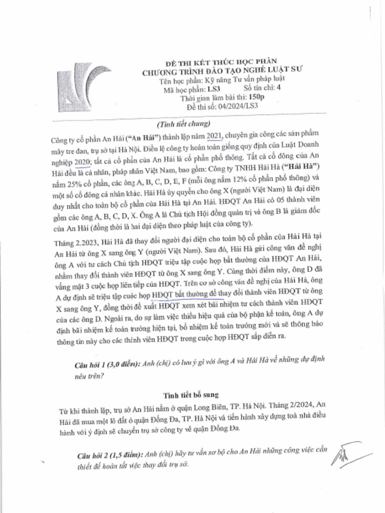 dề thi LS3-2024 | PDF