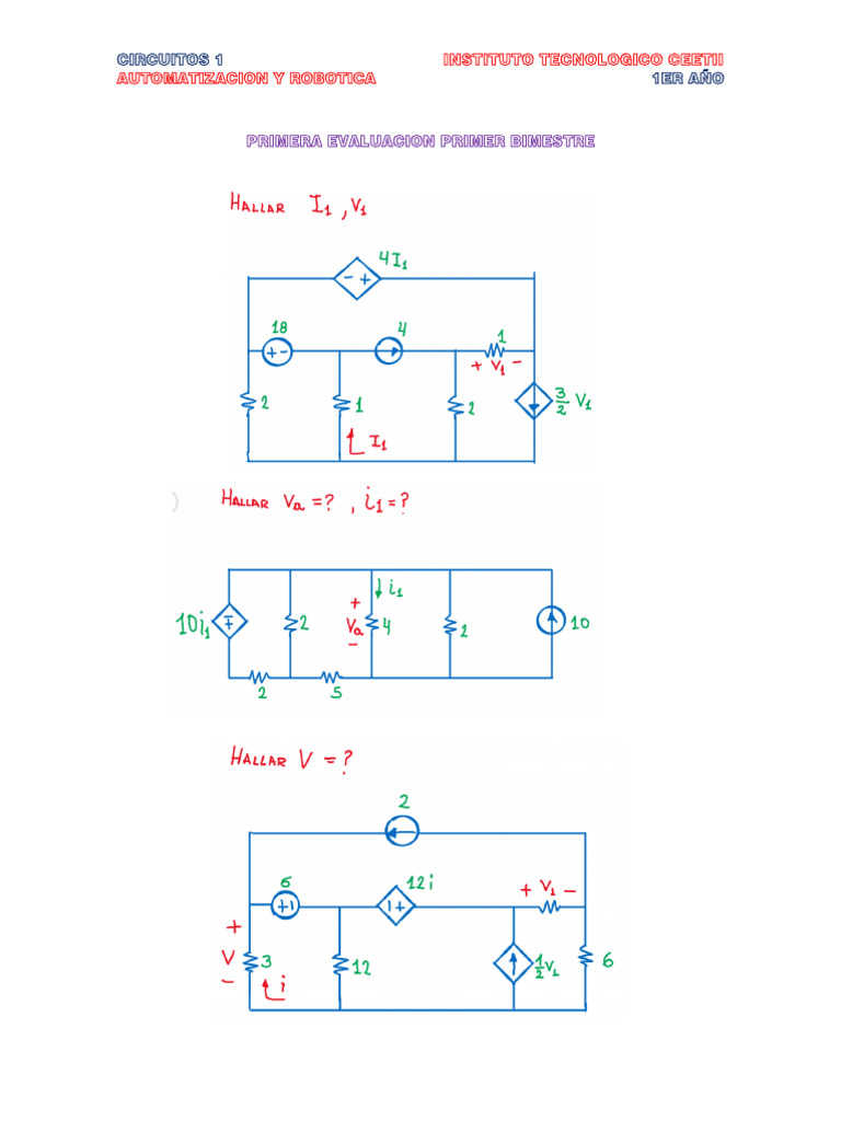 Examen de Circuitos1 | PDF