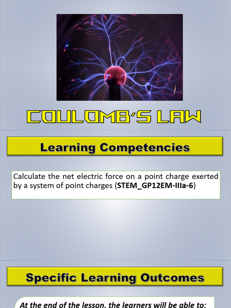 2.+Coulomb_s+law | PDF | Force | Electrostatics