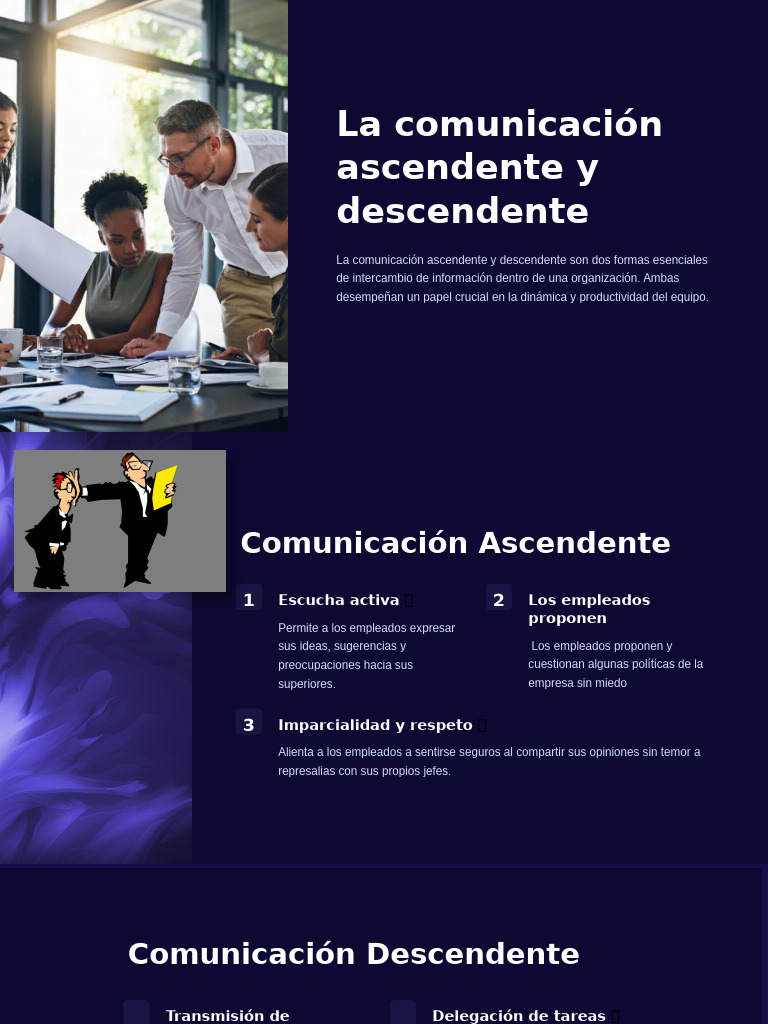 La Comunicacion Ascendente y Descendente 2 | PDF | Comunicación