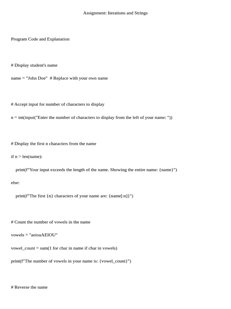 Assignment P Pdf String Computer Science Computer Program