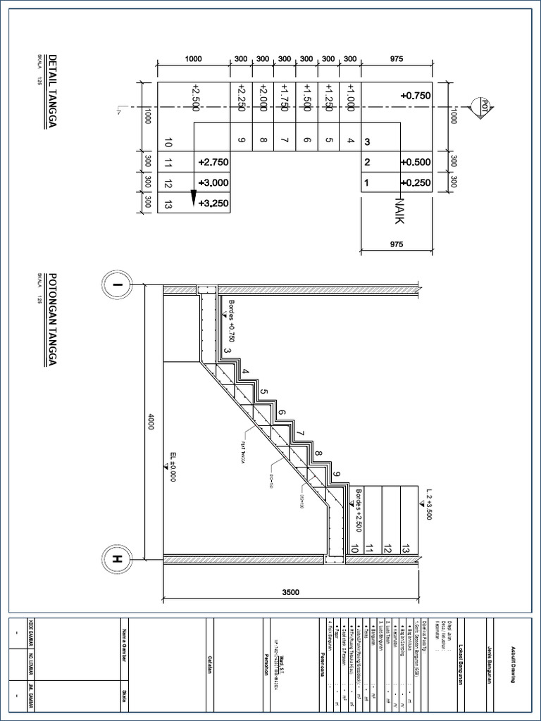 Rincian Asbuilt Drawing Bangunan | PDF